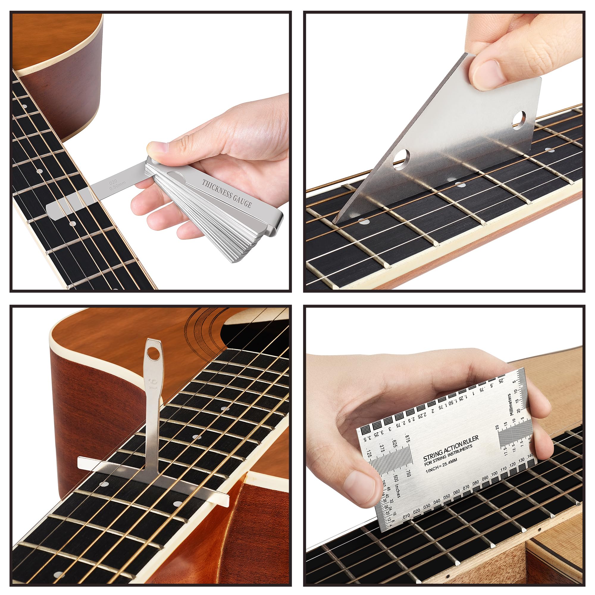 Guitar Maintenance Kit Guitar Luthier Tool Kit - Fret Leveling Beam ...