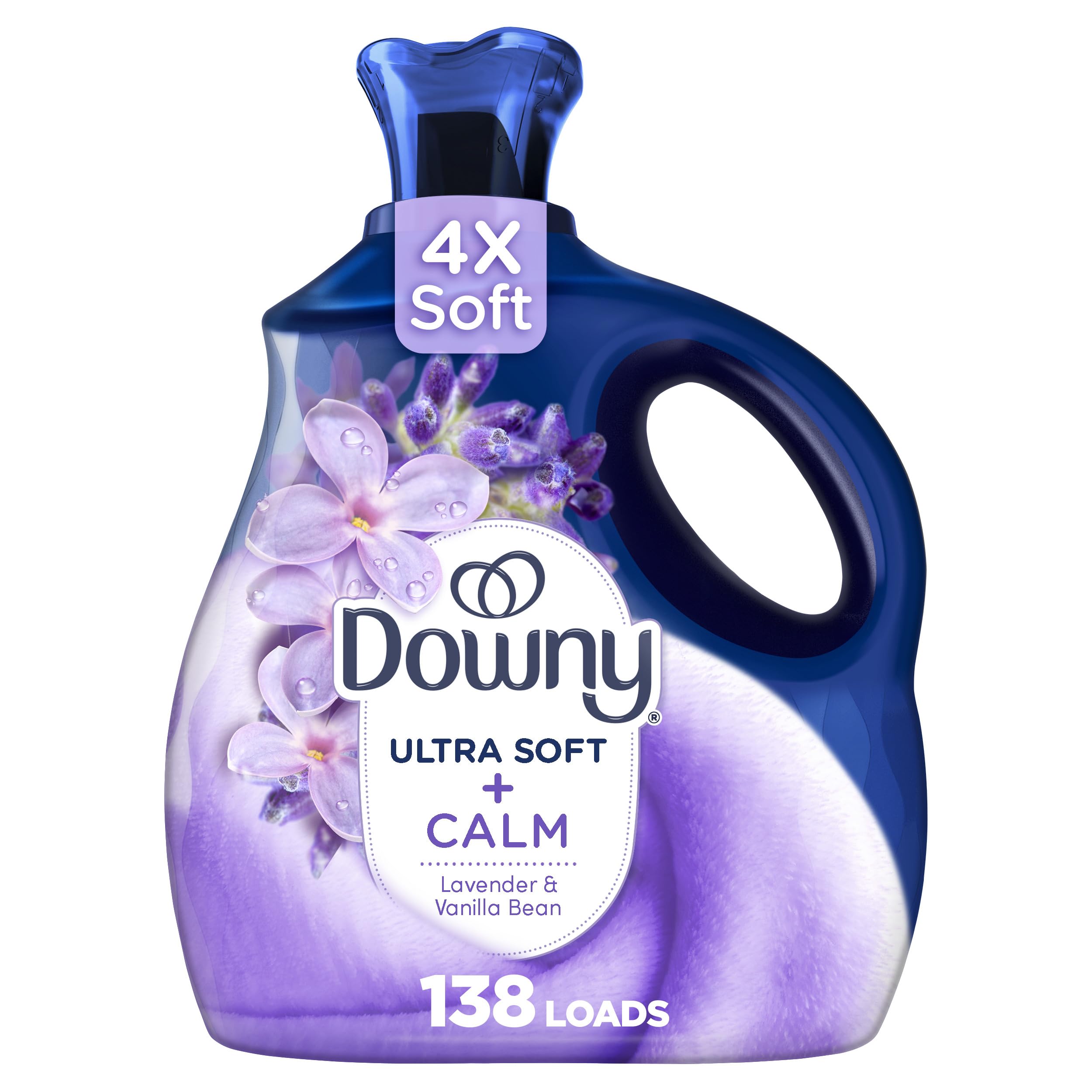 Downy Ultra Soft Fabric Softener Liquid, Calm, Lavender and Vanilla ...