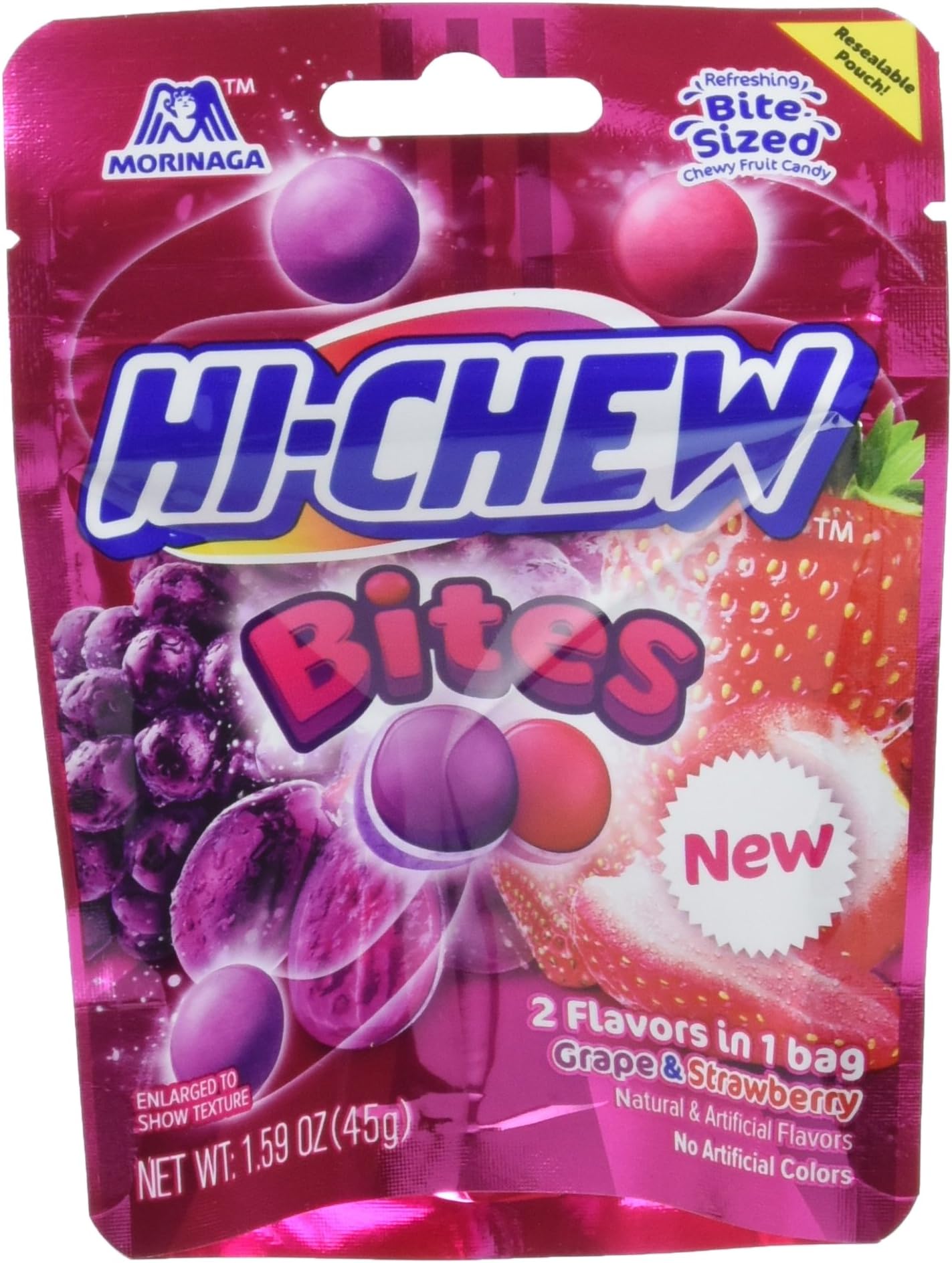 Amazon.com : Hi Chews Candy Bulk Japanese Assorted Flavors 86g Grape ...