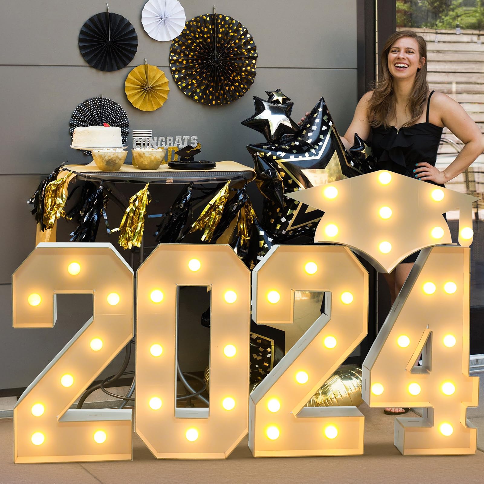 Snapklik.com : Graduation Decorations Class Of 2024, 2.3FT Large PRE ...