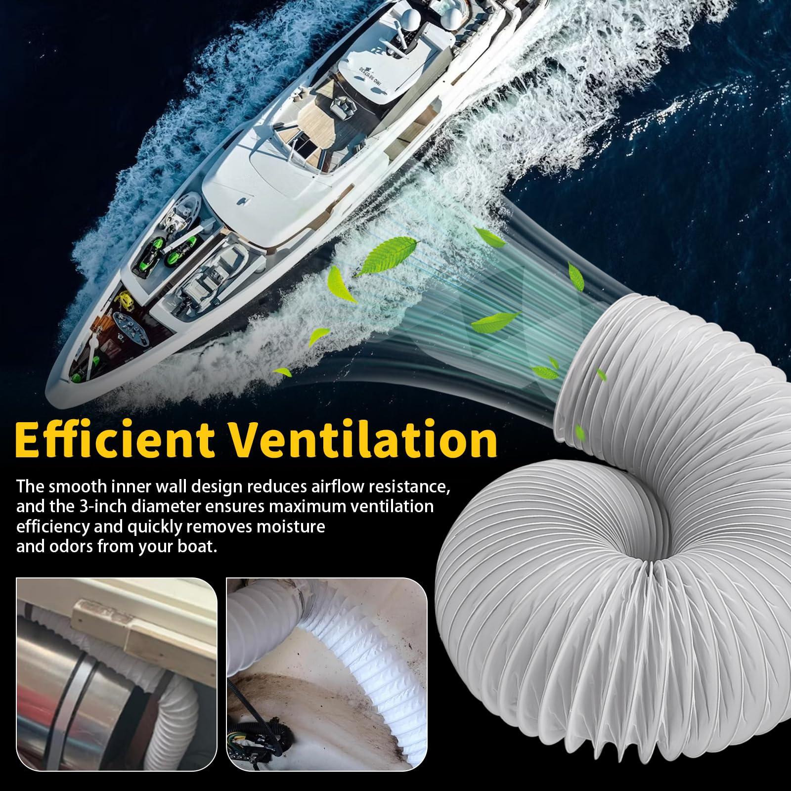 Snapklik.com : Boat Blower Hose For Marine Vent Bilge Blower Exhaust ...