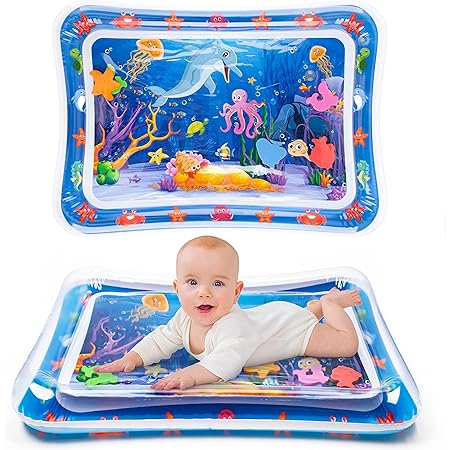 Amazon.com : Splashin'kids Inflatable Tummy time Premium Water mat ...