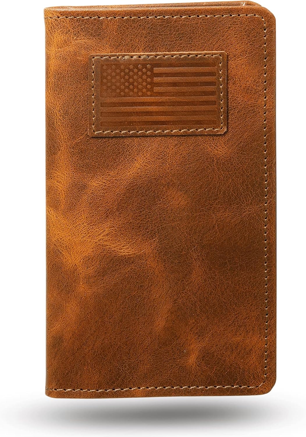 Amazon.com: RAW HYD Leather American Flag Wallet for Men – Full-Grain ...