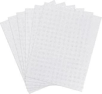 Amazon.com: 6pcs Plastic Mesh Canvas Sheets, 10 CT Clear Plastic Mesh ...