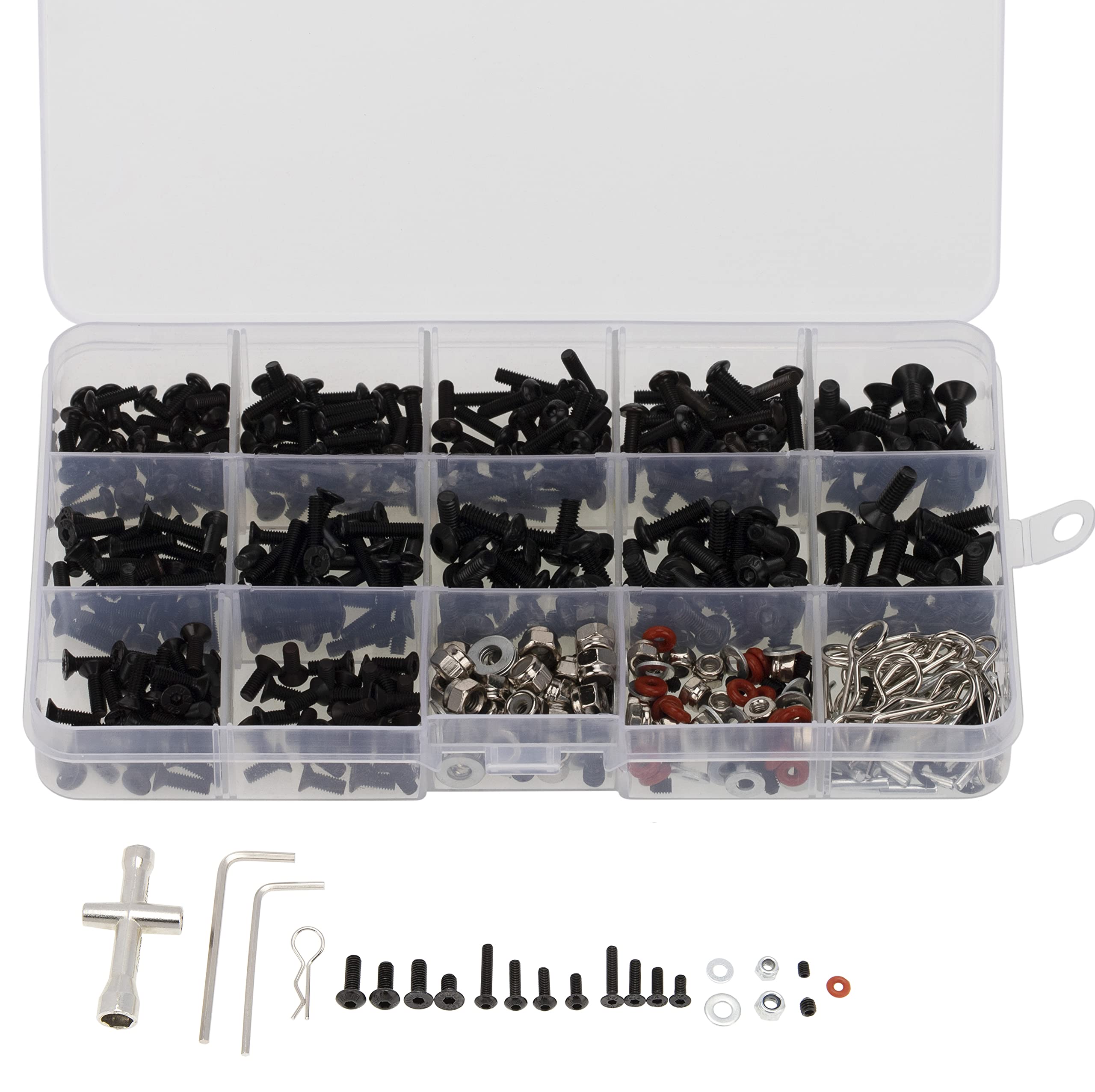 DKKY 603PCS Universal RC Screw Kit Screws Assortment Set, Hardware ...