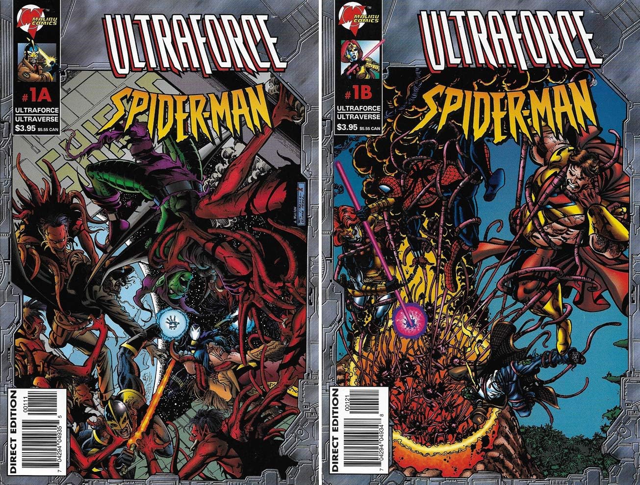 Amazon.com: Ultraforce/Spider-Man #1 - Both Covers (Marvel Comics 1996 ...