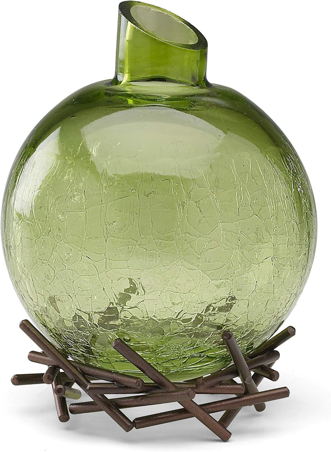 Amazon.com: We Love by Pavilion 4-Inch Decorative Glass Vase with Base ...