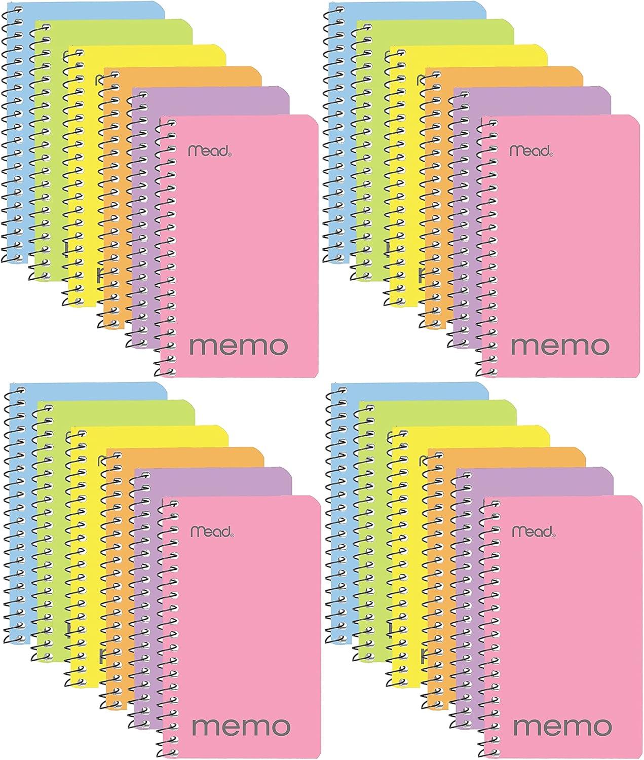 Amazon.com : Mead Small Notebook, 24 Pack of pocket notebook 3x5 ...