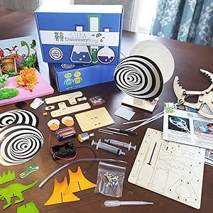 Amazon.com: STEM Discovery Boxes Monthly Subscription Kit - Intro Box ...