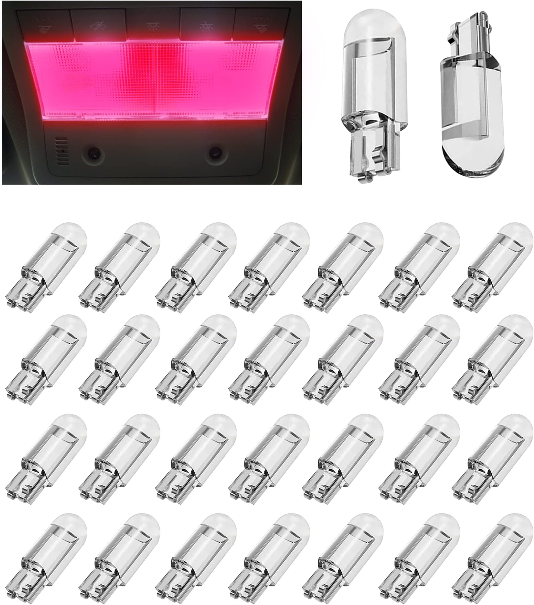 Amazon.com: AOCISKA 30PCS 12V 194 LED Light Bulbs,Led Interior Car ...