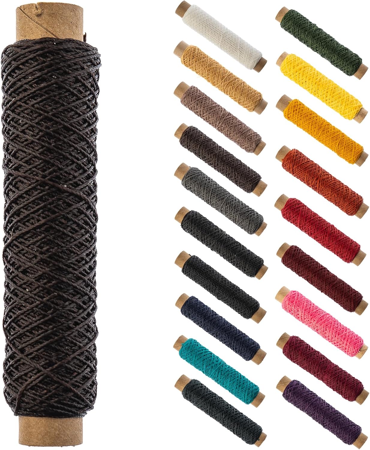 Amazon.com: Gudebrod Waxed Thread 3ply Made in USA 75ft (25yd) Bobbin 0 ...