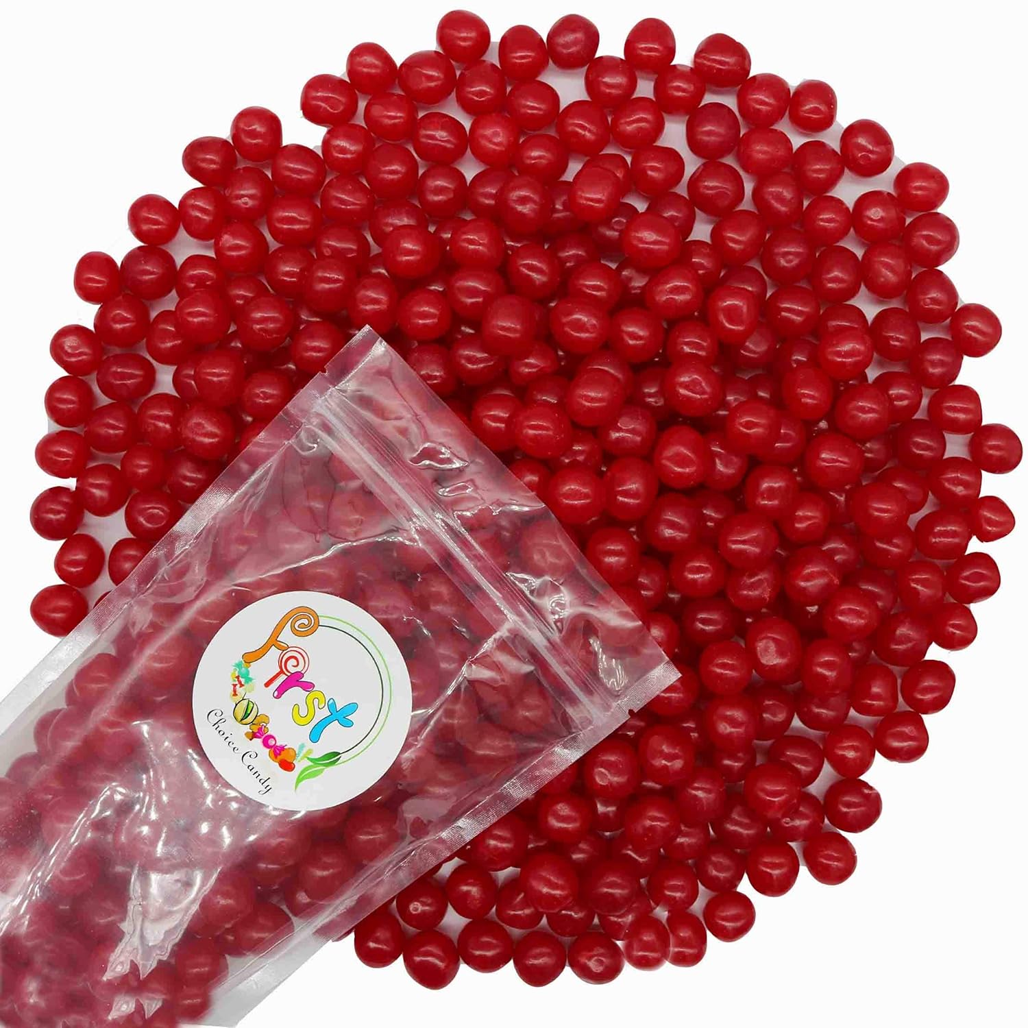 Amazon.com : Red Cherry Fruit Sours Chewy Candy Balls 2LB Bag : Grocery ...