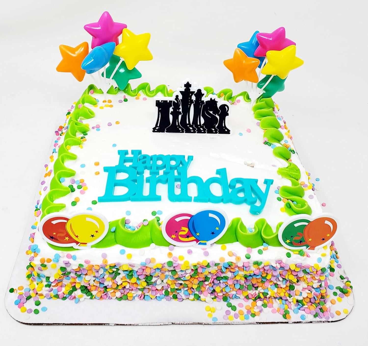 Amazon.com: Chess Themed King, Queen, Bishop, Rook, Pawn Birthday Cake ...