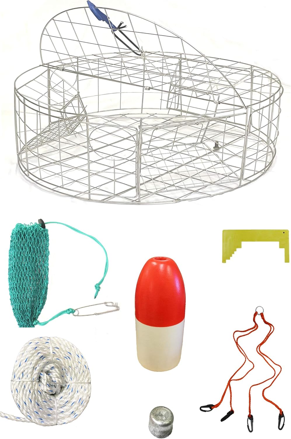 Amazon.com : KUFA Stainless Steel Round Crab Trap with sacrificial ...