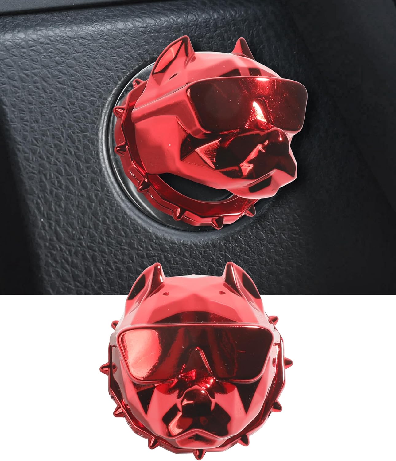 Amazon.com: Zlirfy Push Start Button Cover,Bully Dog Car Start Button ...