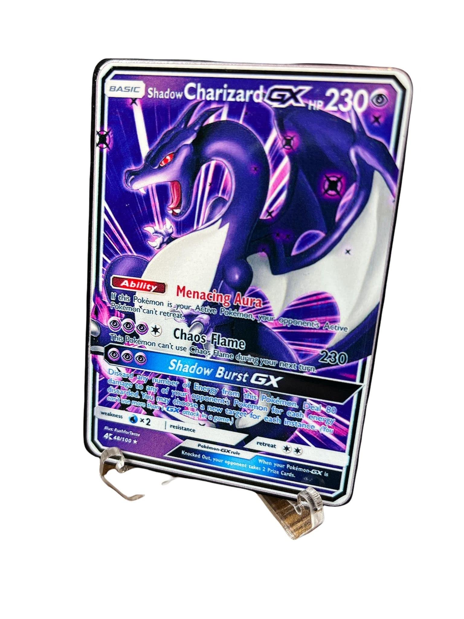 Buy Pokemon Shadow Charizard GX Metal Card Collectible, Shadow ...