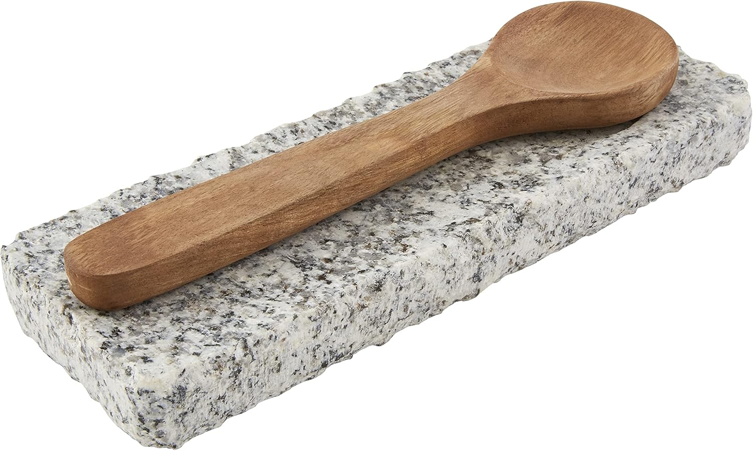 Amazon.com: Mud Pie Granite Spoon Rest Set, Gray, spoon 9" | rest 3 1/2 ...
