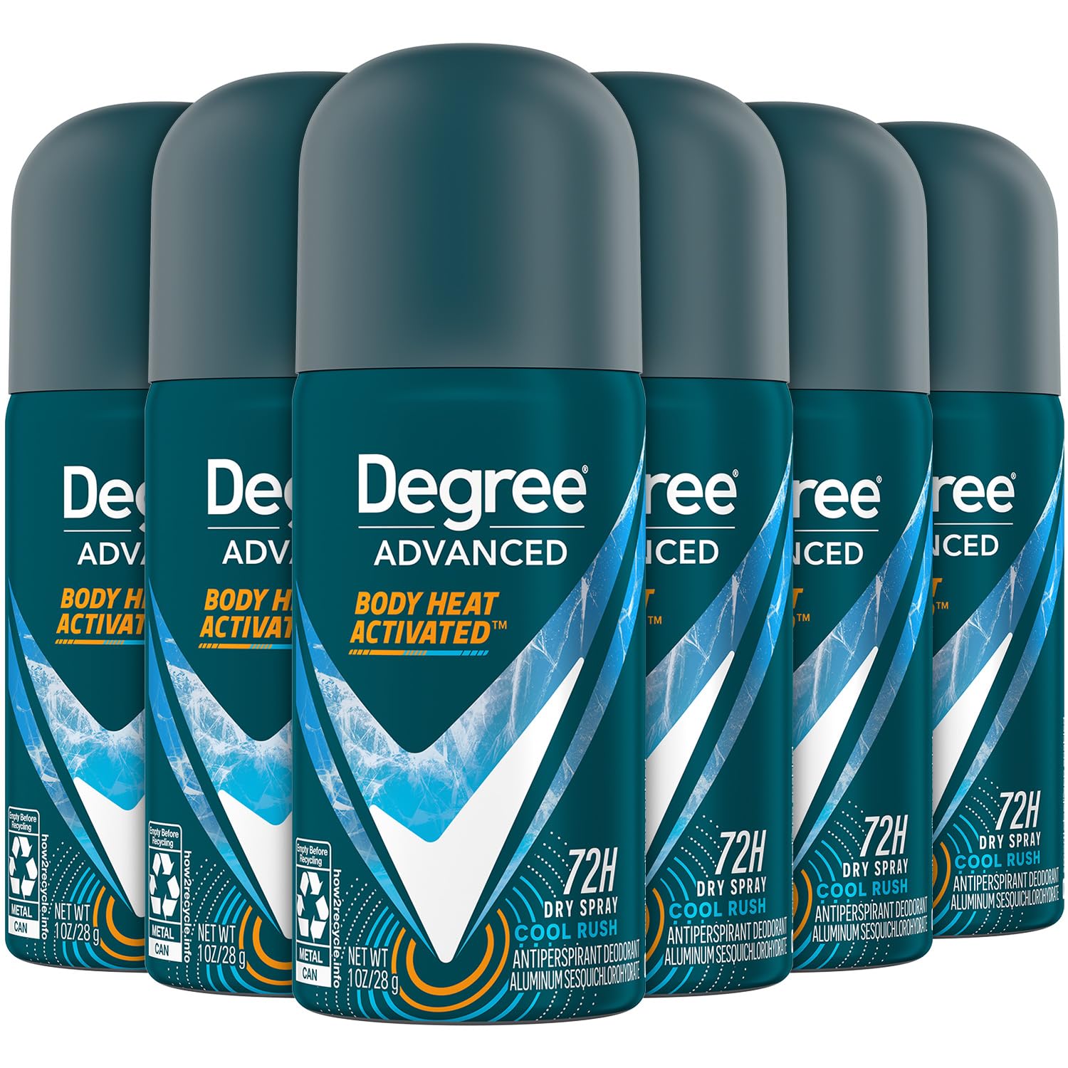 Amazon.com : Degree Men’s Travel Deodorant Antiperspirant 6-Pack – 72H ...