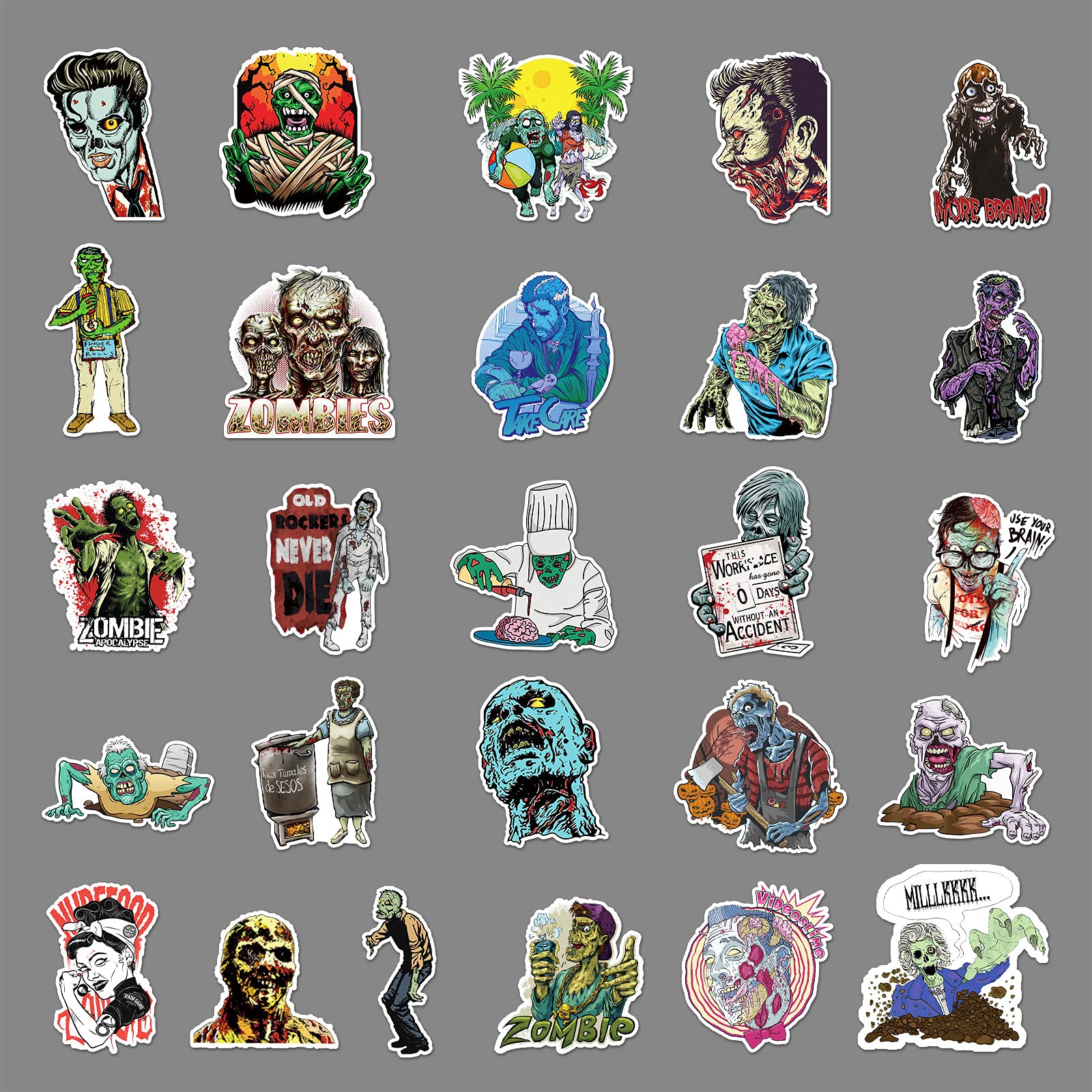 Zombie Apocalypse Stickers It's A Great Day For A Zombie Apocalypse"