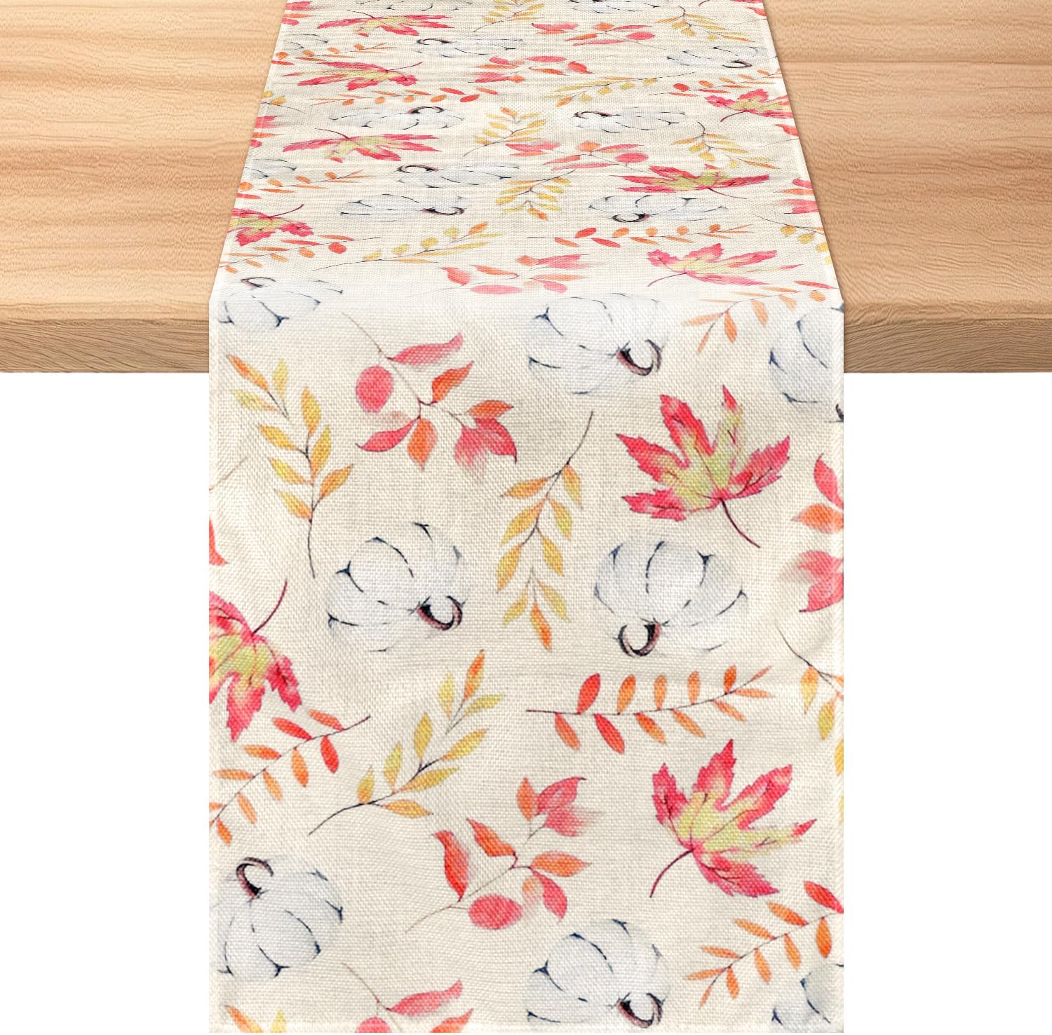 Amazon.com: Thanksgiving Table Runner, 72x13in Pumpkin Fall Maple ...