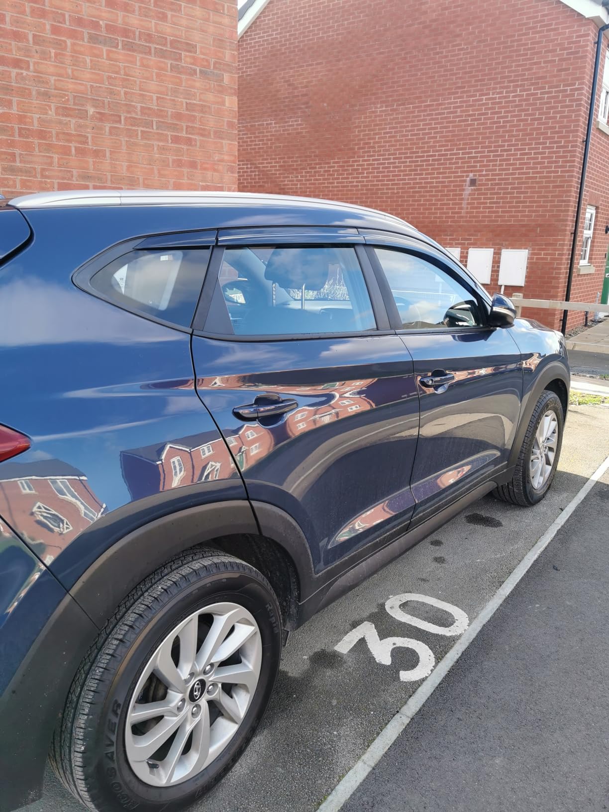 AUTO CLOVER Wind Deflectors Set for Hyundai Tucson 2015-2020 (6 pieces ...