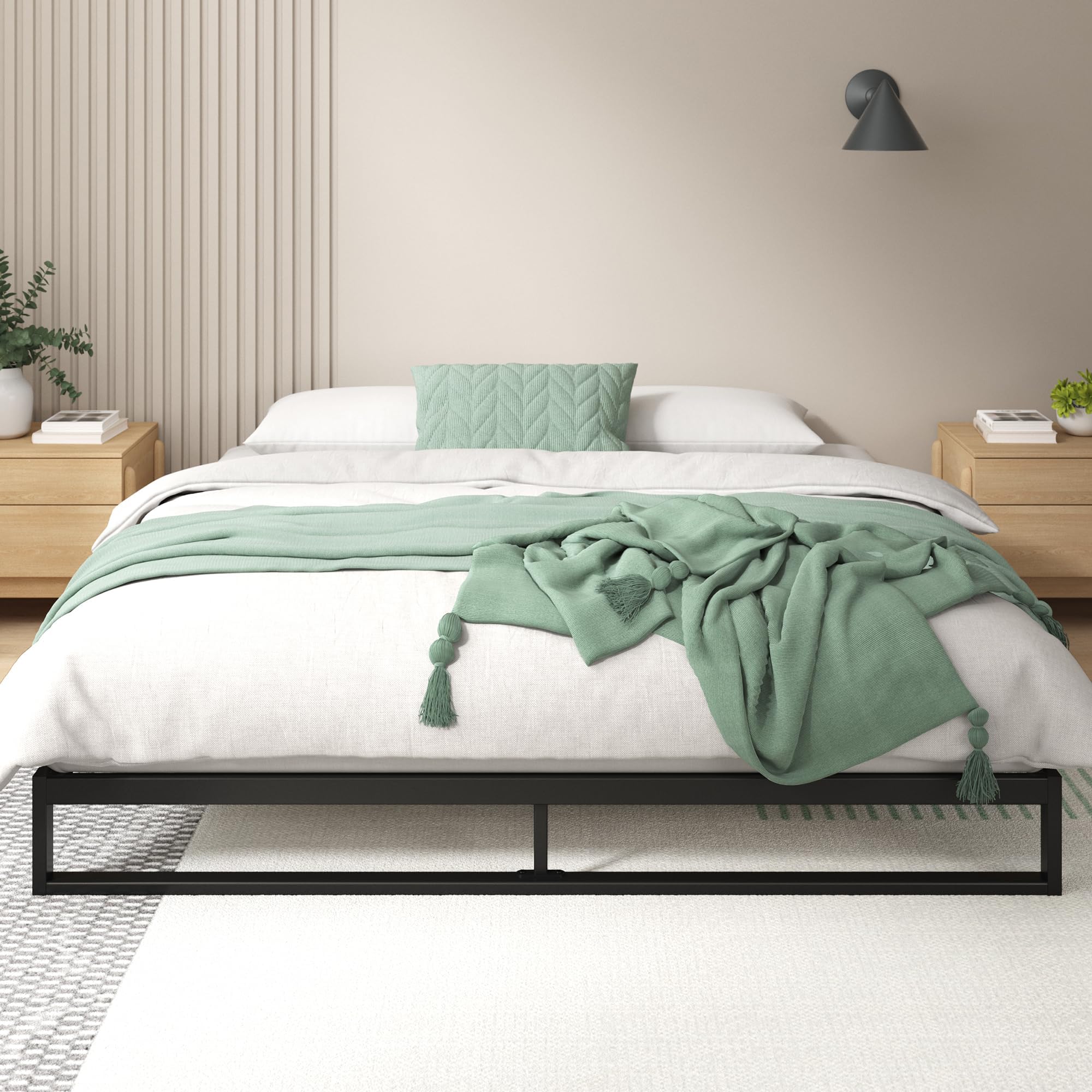 Aspire Beds Super Space Saver Low Loft Height Metal Patform Bed Frame ...