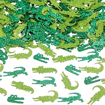 Amazon.com: 200Pcs Alligator Birthday Party Supplies Paper Confetti for ...