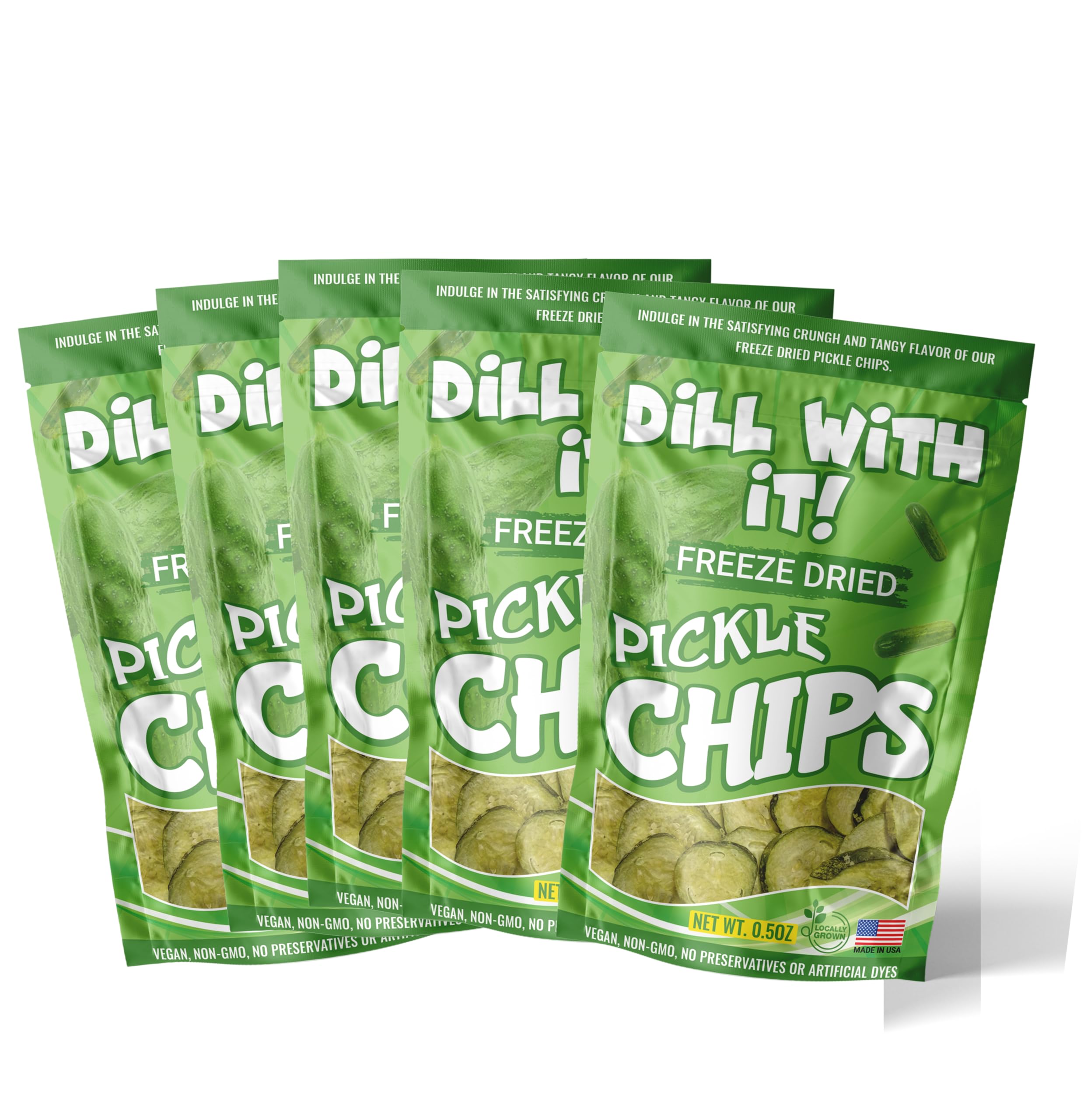 Amazon.com: Dill With It! Garlic Dill Freeze Dried Pickle Chips - Keto ...