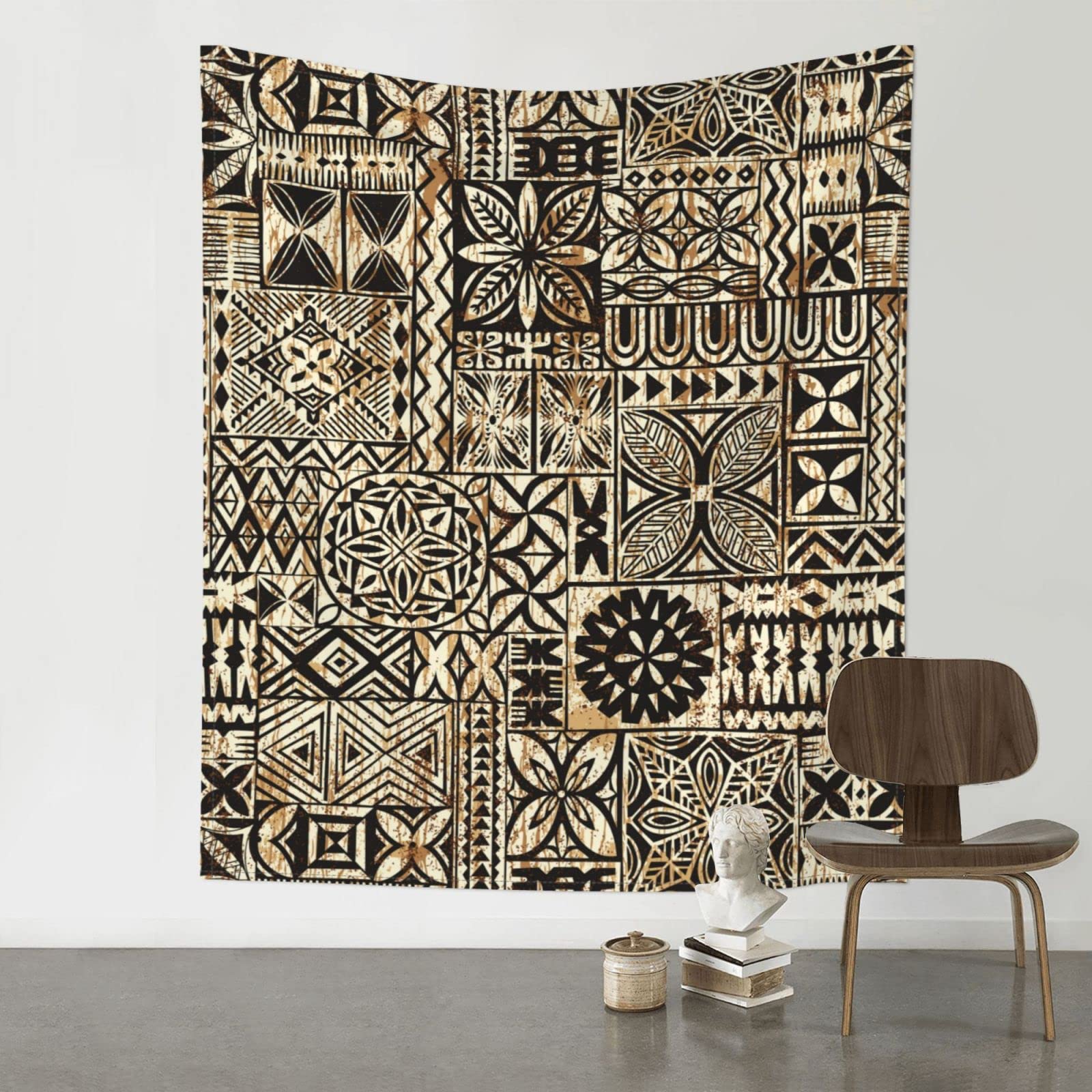 Amazon.com: ALHAAHLL Hawaiian tropical style tapa cloth tribal vintage ...