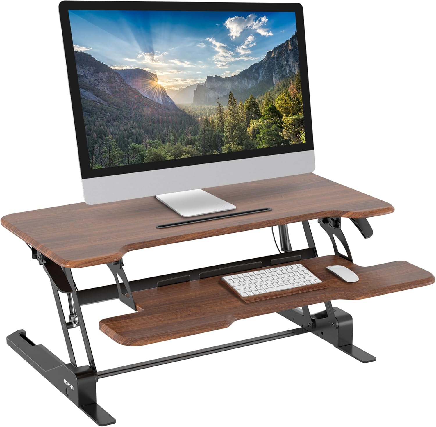 Amazon.com: Mount-It! 38 Inch Standing Desk Converter, Sit Stand Desk ...