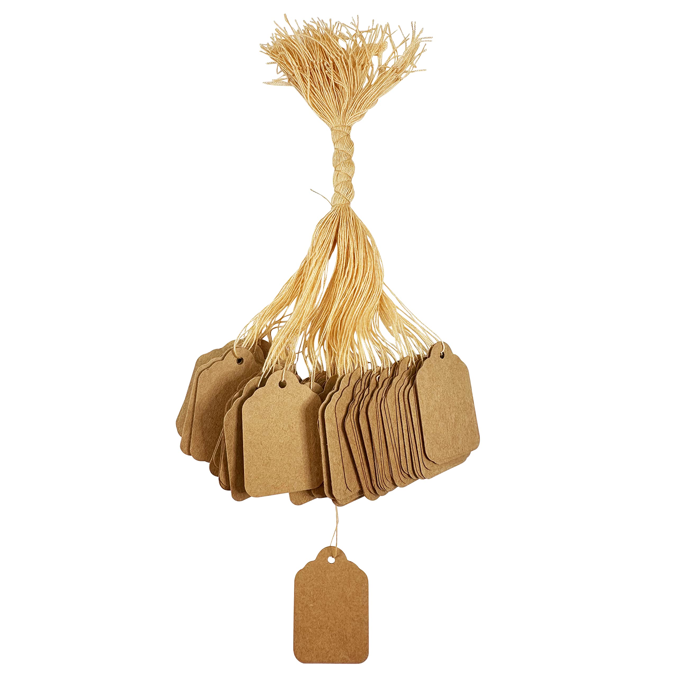 Amazon.com: 100 Pack - 1 7/8" x 1 1/4" Kraft Gift Marking Tags Price ...