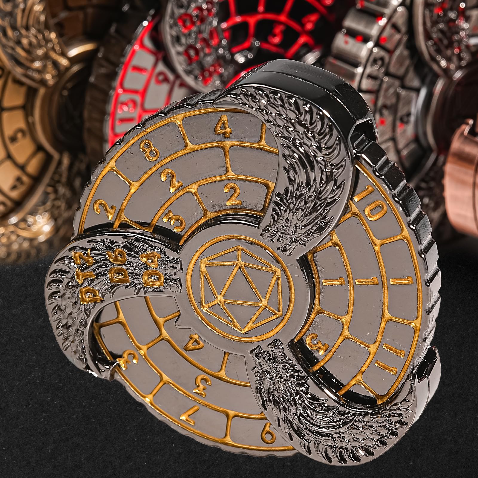 Amazon.com: GU BEI TE 7-in-1 Fingertip Gyro Roulette DND Dice,Cool ...