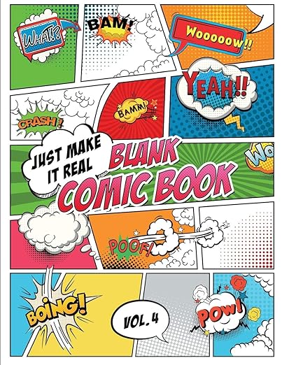 Blank Comic Book Just make it Real: Large (8.5 x 11 inches) - 120 ...
