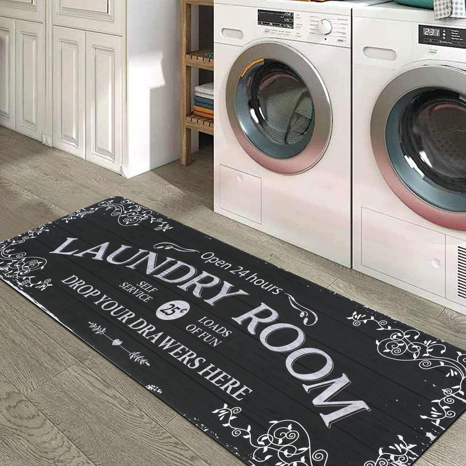 Amazon.com: Lahome Farmhouse Laundry Room Rug Runner 20"x59" Laundry ...
