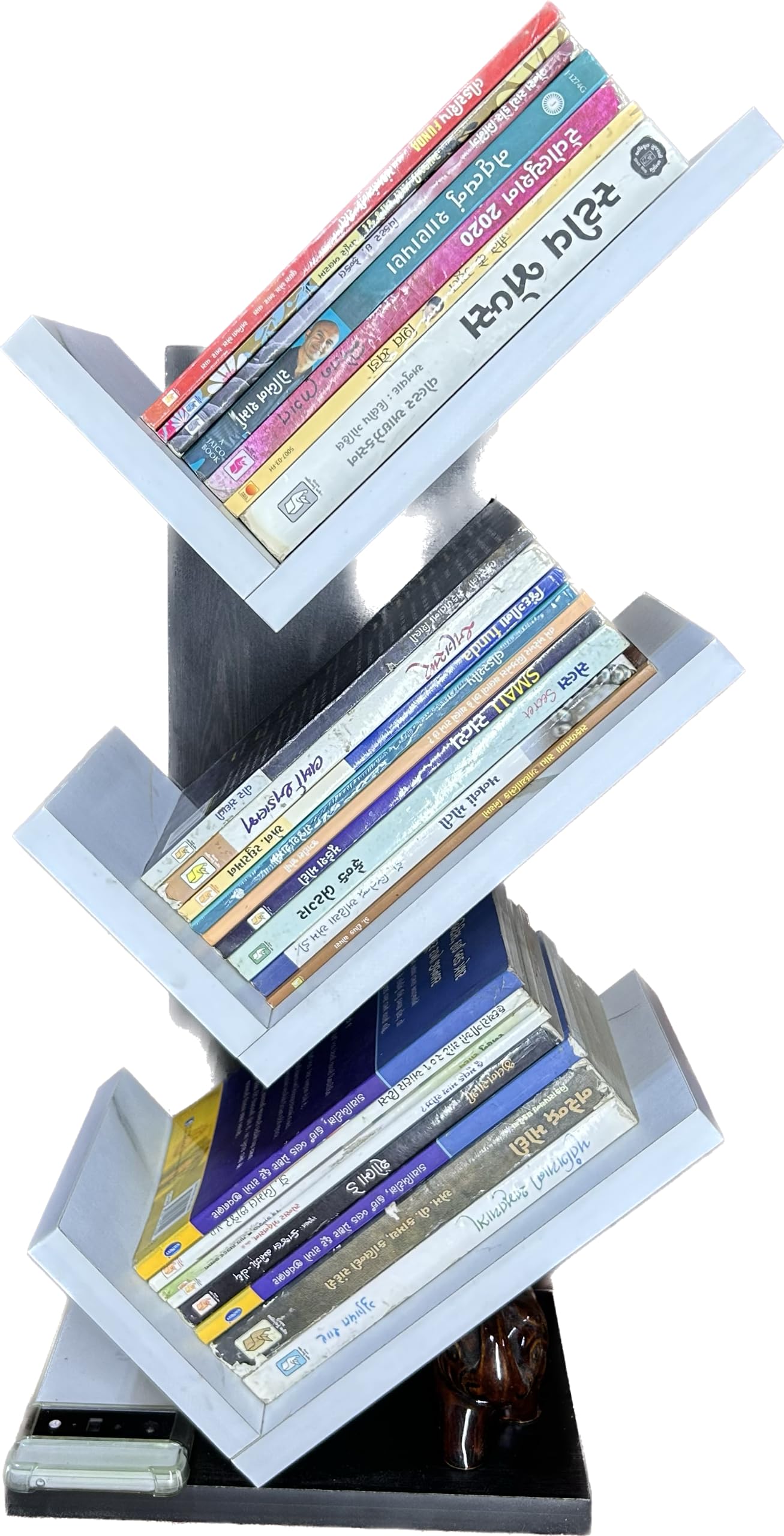 SBF Furniture® Wooden Bookcase for Home Office and Library Engineering ...