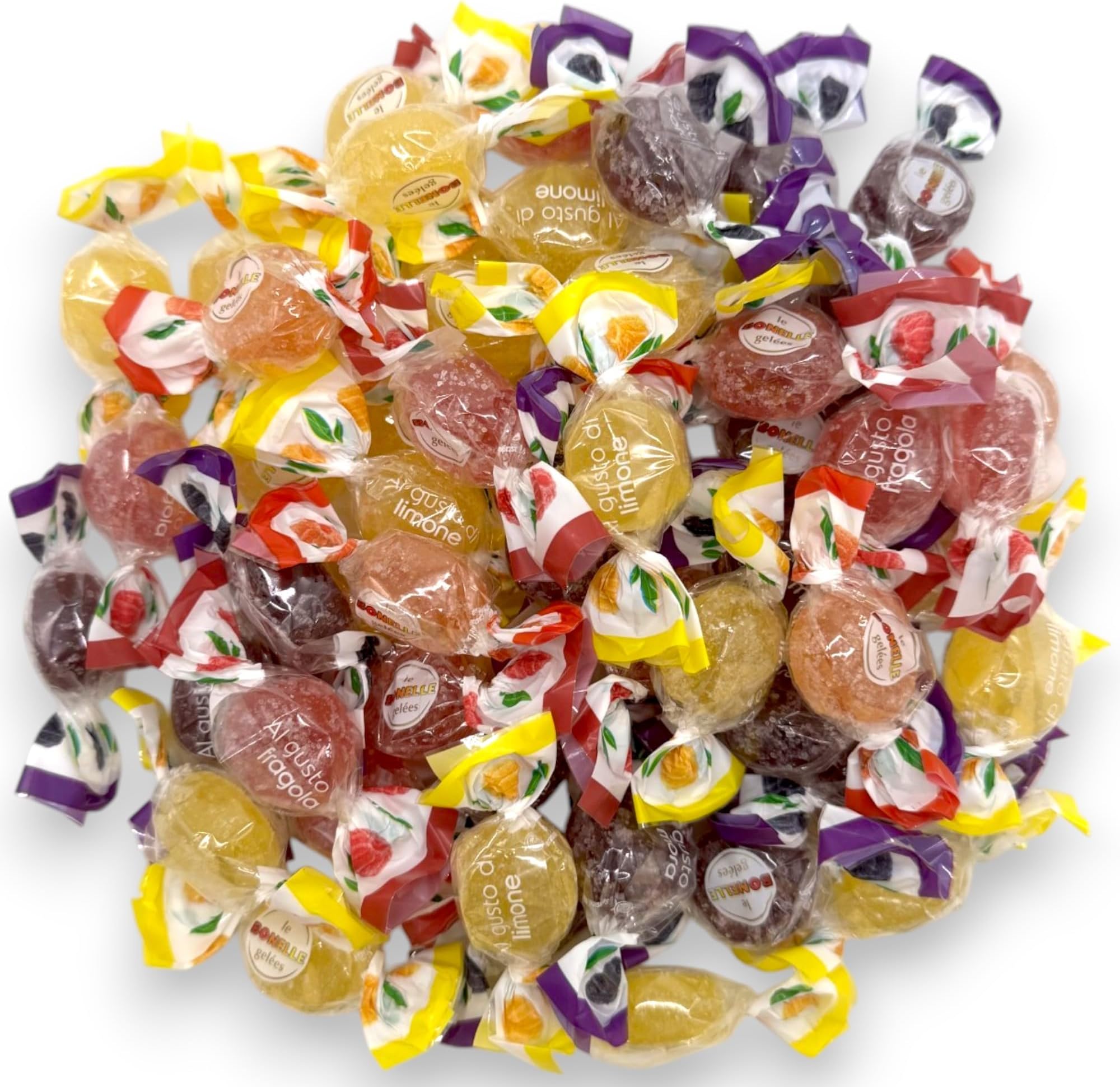 Amazon.com : Premium Gourmet Bonelle Italian Fruit Jellies -1.5 lbs ...