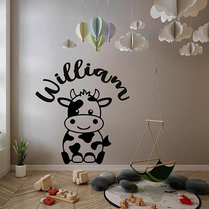 Amazon.com: Personalized Boy Name Wall Decals for Nursery - Name ...