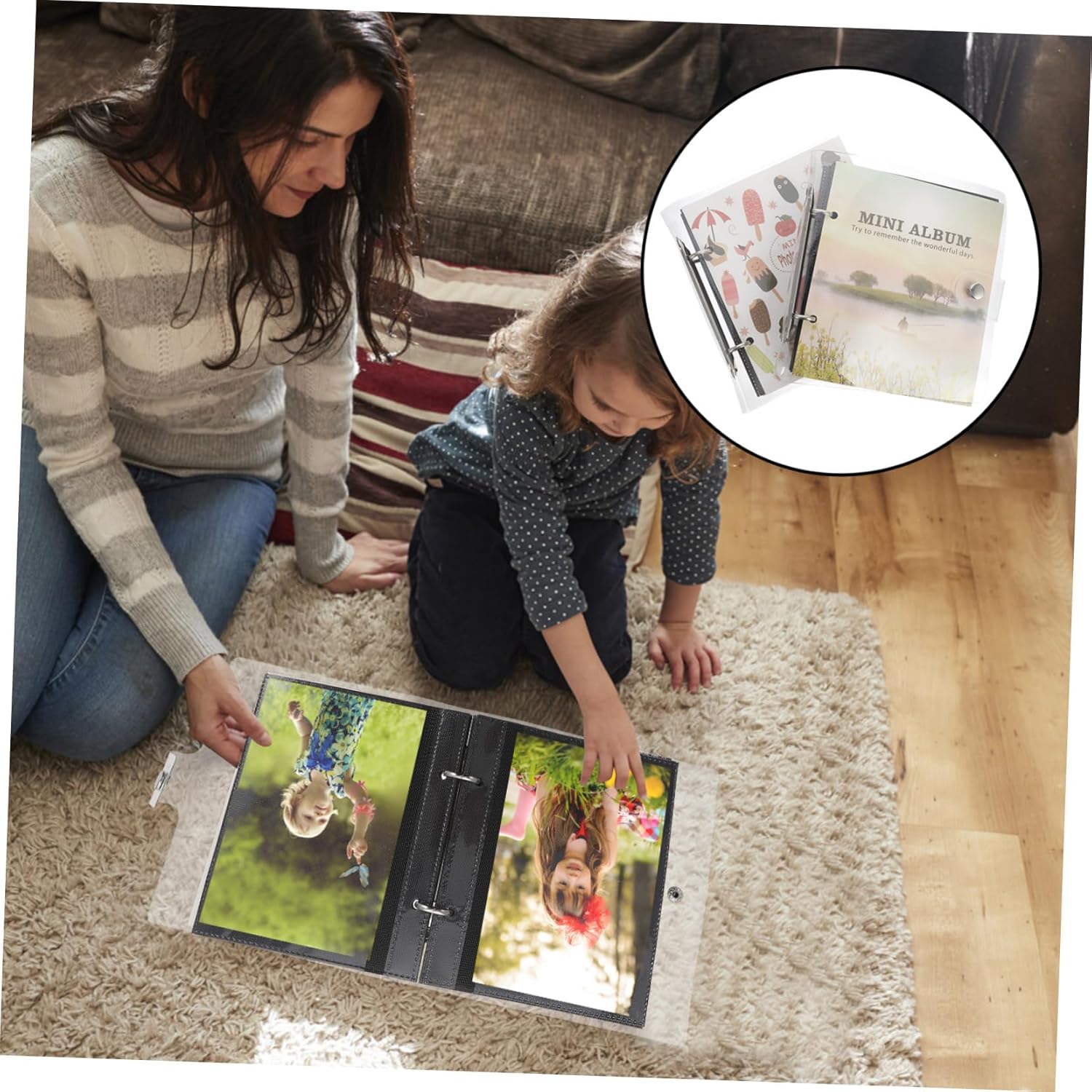 Amosfun 2pcs Photo Album Transparent Picture Album Photo Book Album ...