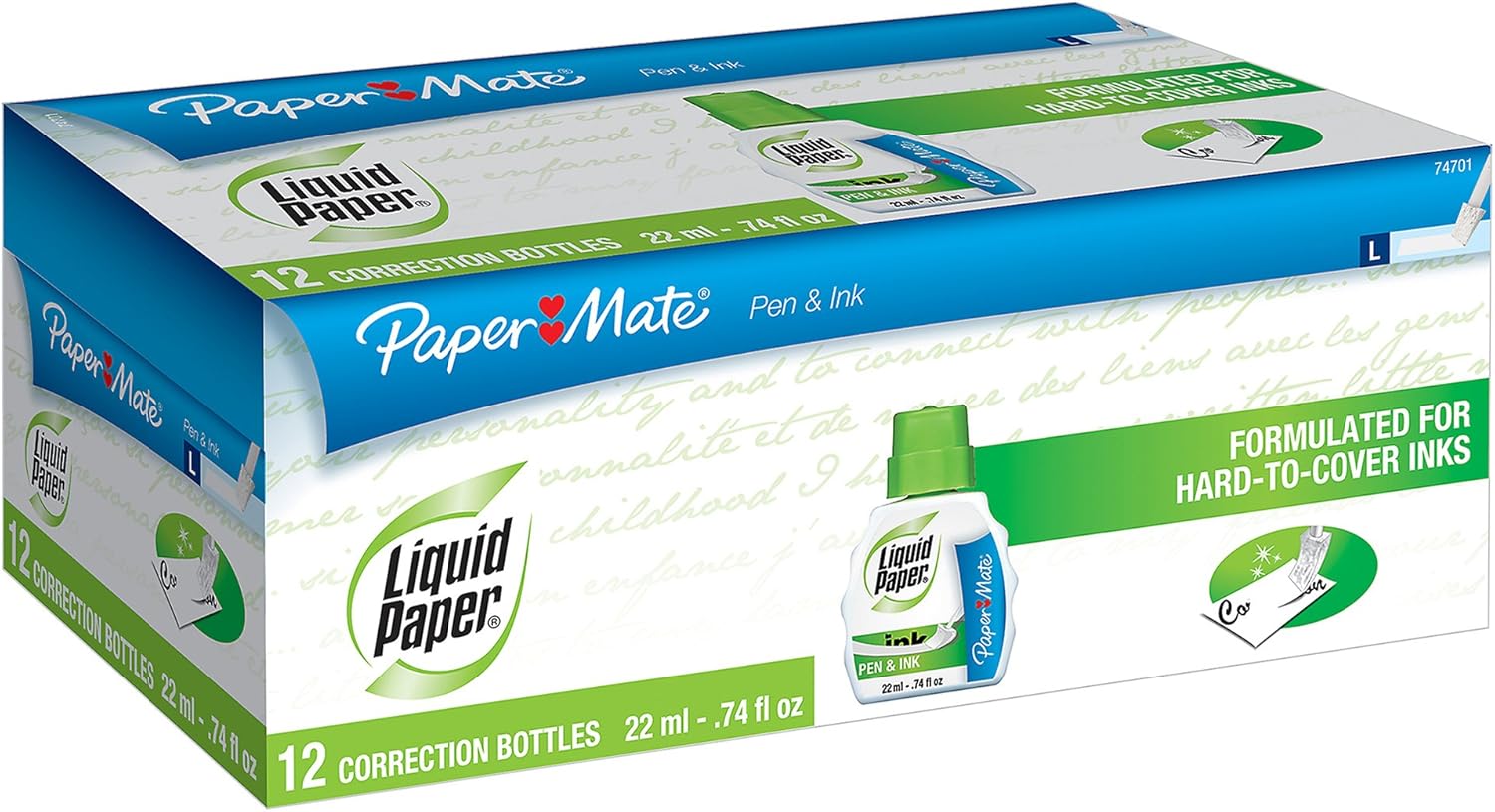 Liquid Paper Líquido corrector de tinta y bolígrafo de secado rápido, 0 ...