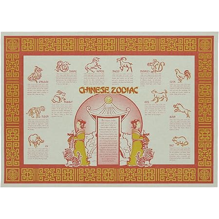 Amazon.com: Royal Chinese Zodiac Disposable Placemats, Package of 1000 ...