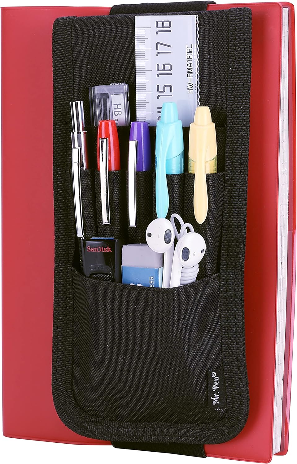 Amazon.com: Mr. Pen Adjustable Elastic Pen Holder for Notebooks ...