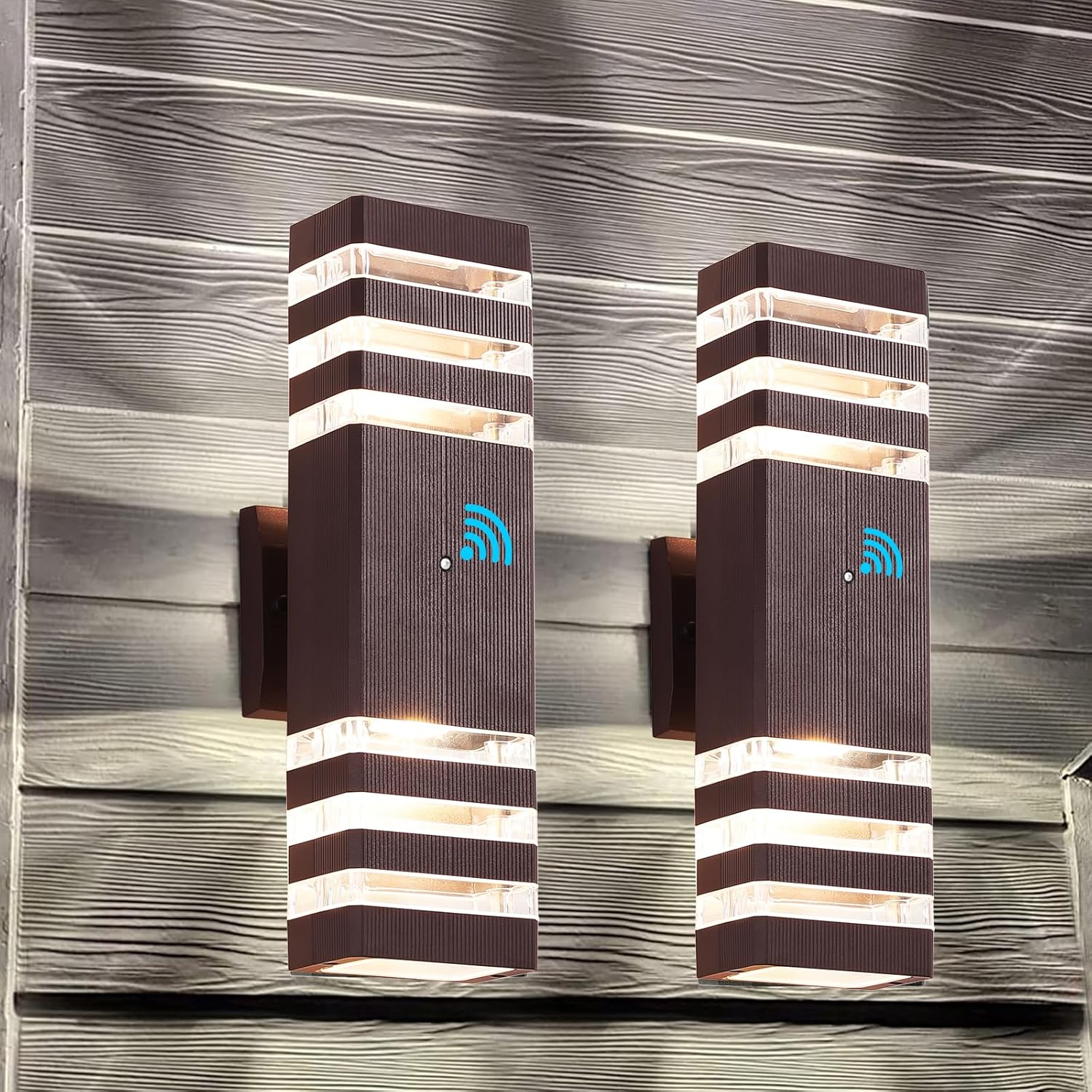 ZSMAIKU Luces modernas para exteriores para casa, lámpara de exterior ...