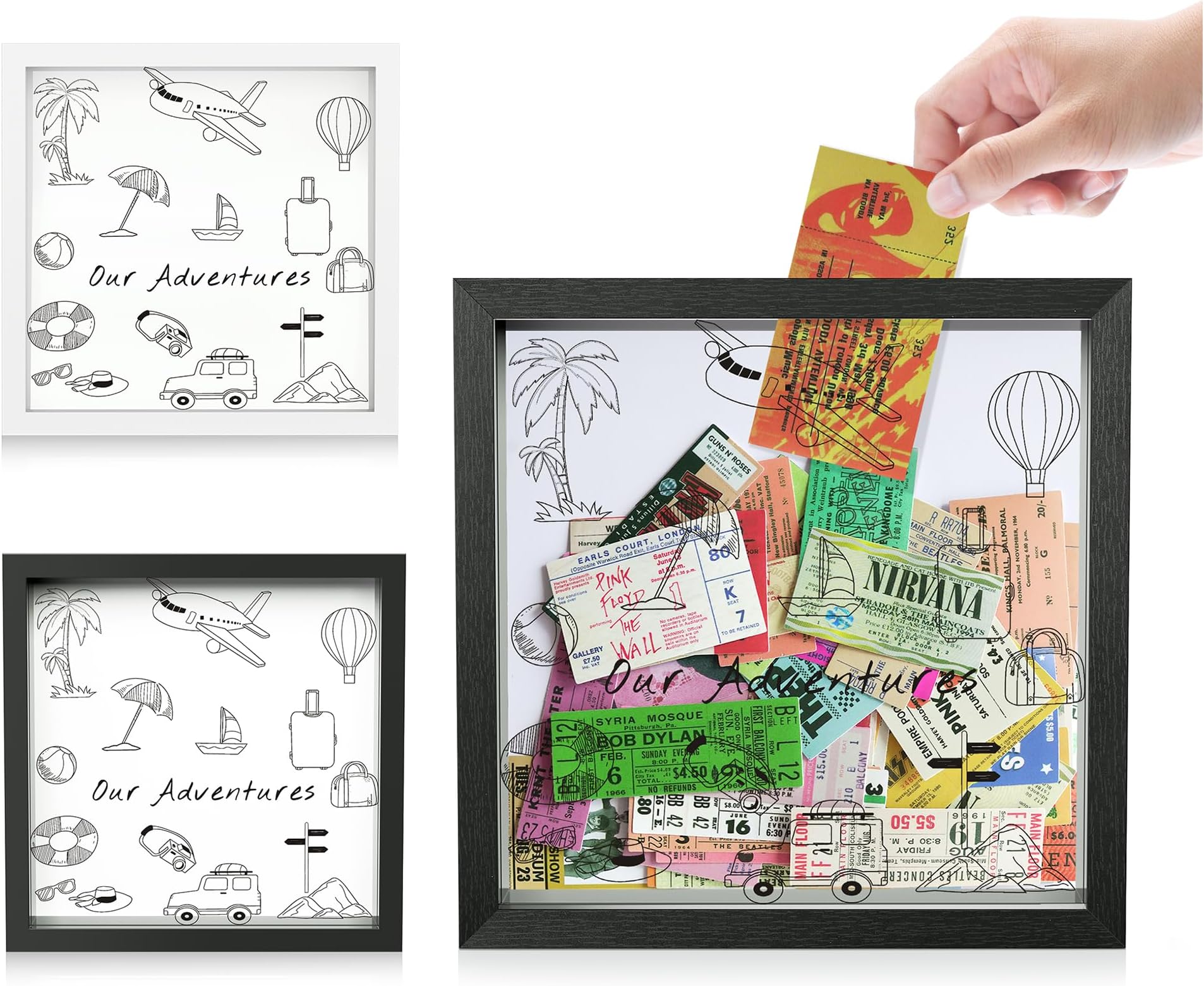 Amazon.com - Custom Travel Adventure Archive Box, Personalized Shadow ...