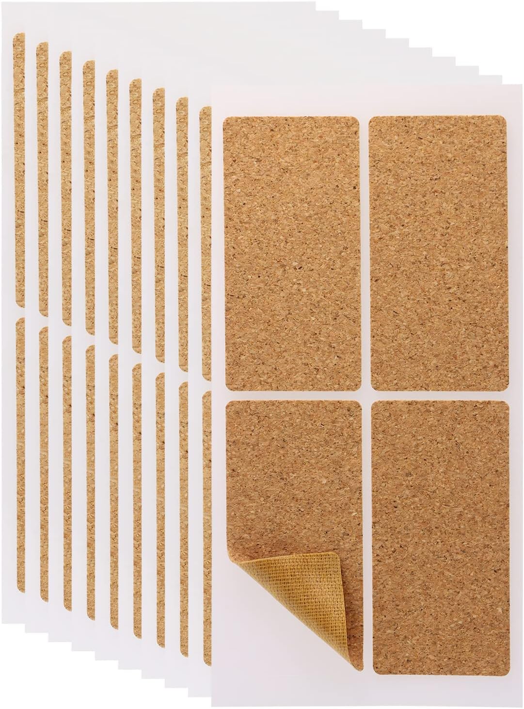 Amazon.com : Mini Skater 10 Sheets/40Pcs 2.36 x1.18 Self-Adhesive Cork ...