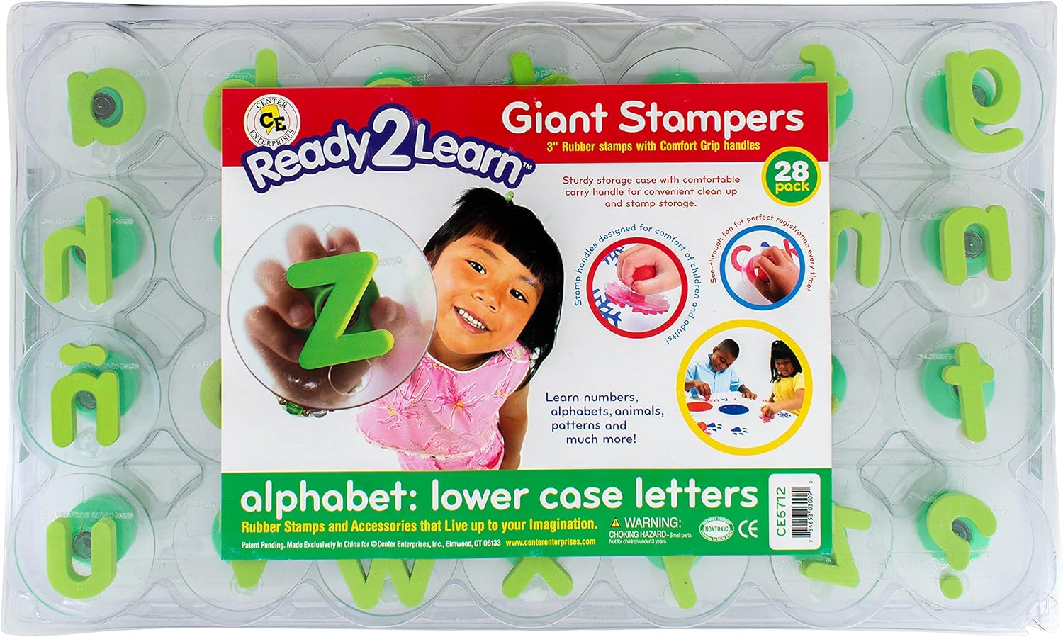 Amazon.com: READY 2 LEARN Giant Stampers - Alphabet - Lowercase - Easy ...
