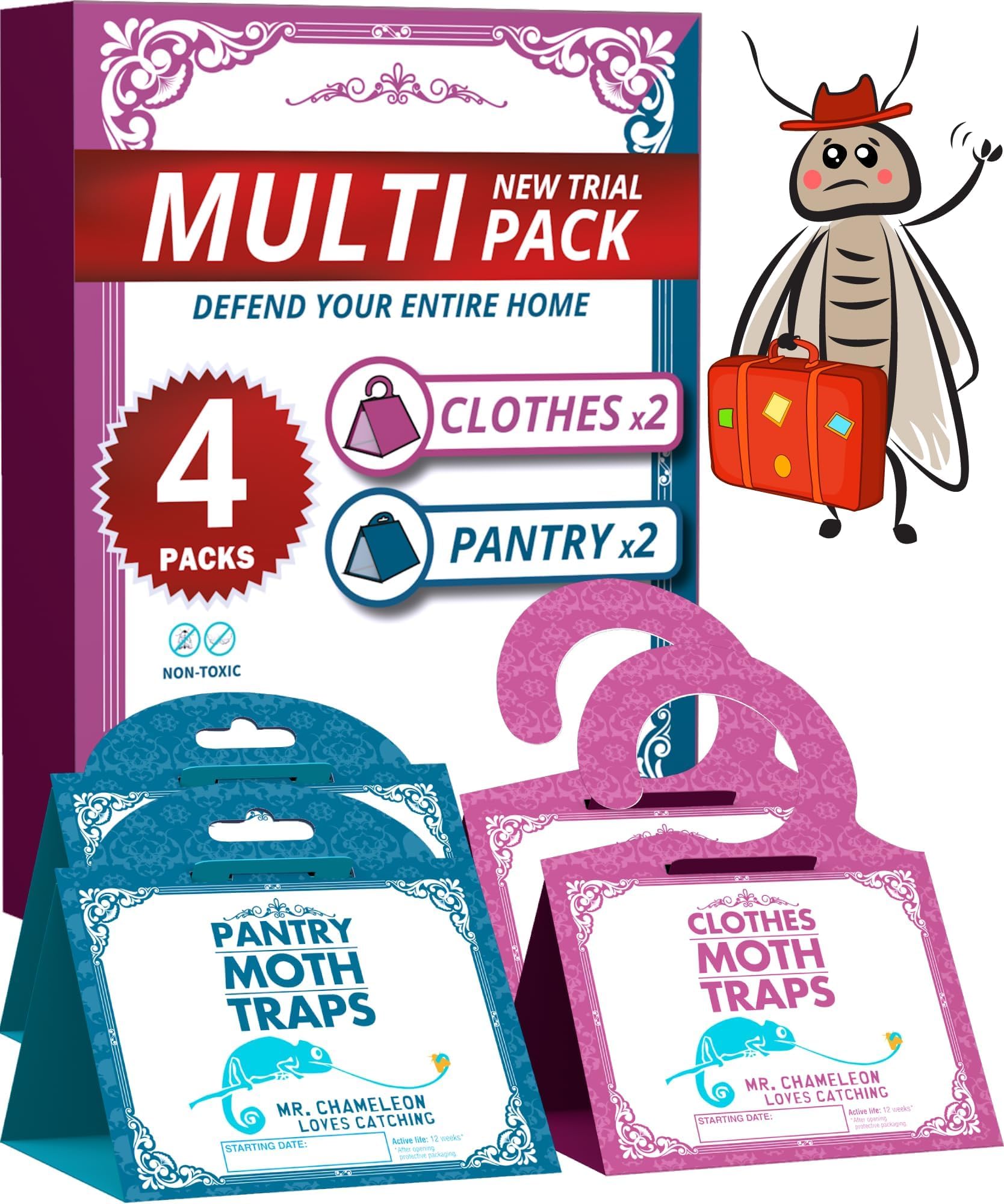 Amazon.com : Moth Traps Closet Clothing - (7 Pack) Moths Clothes Trap ...