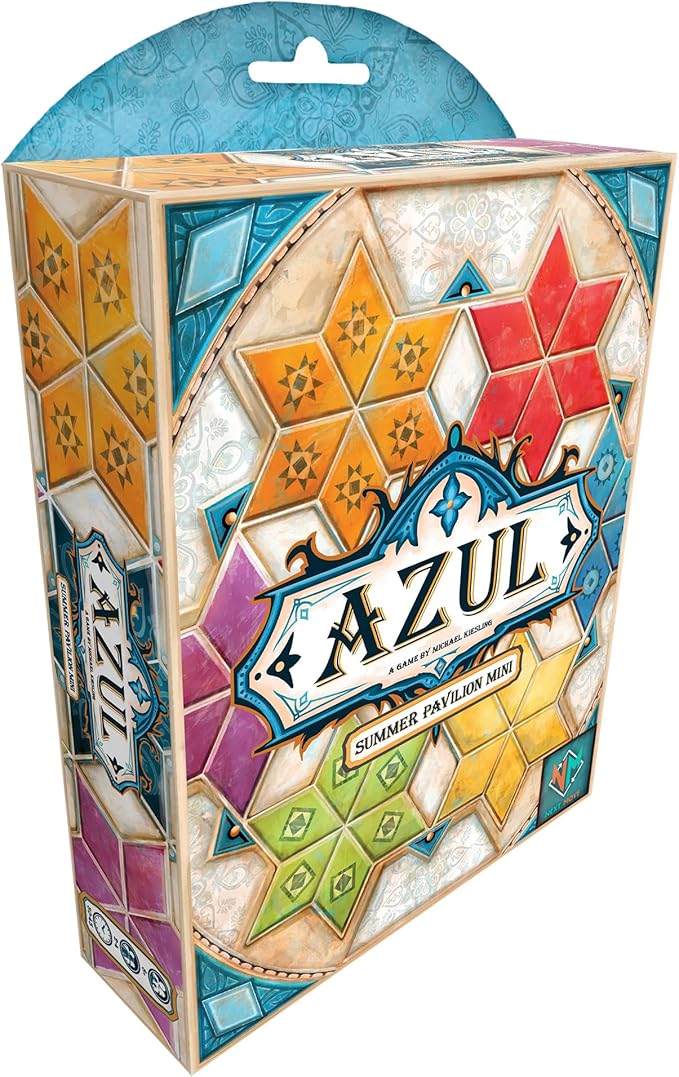 Amazon.com: Asmodee Azul Summer Pavilion Mini Board Game - Portable ...
