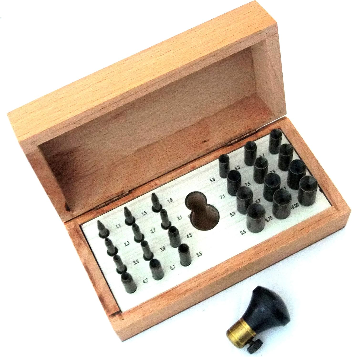 Amazon.com: Jewelers 24 Round Bezel Punch Set Stone Setting Ring ...