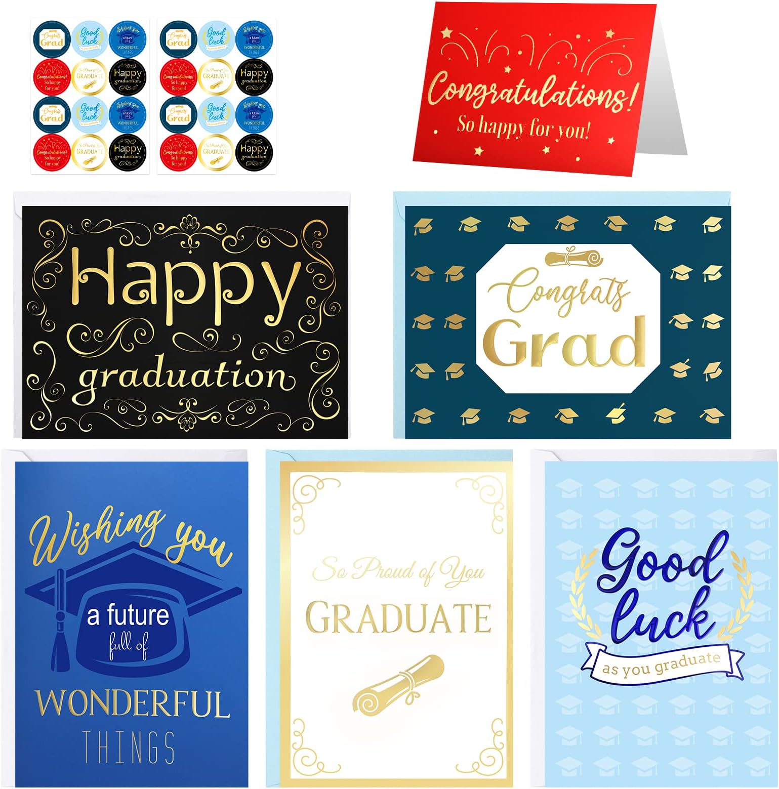 Amazon.com : ceiba tree Graduation Cards Assortment Congratulations ...