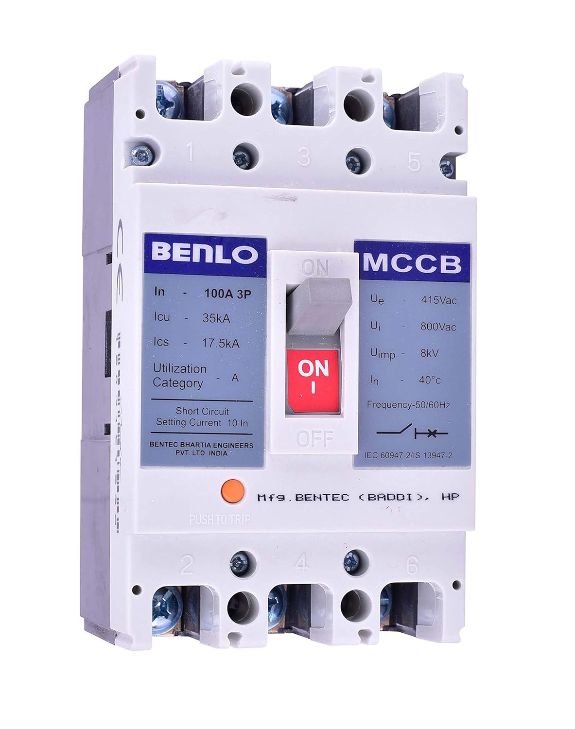 BENLO 100A (10KA) 3 Pole MCCB : Amazon.in